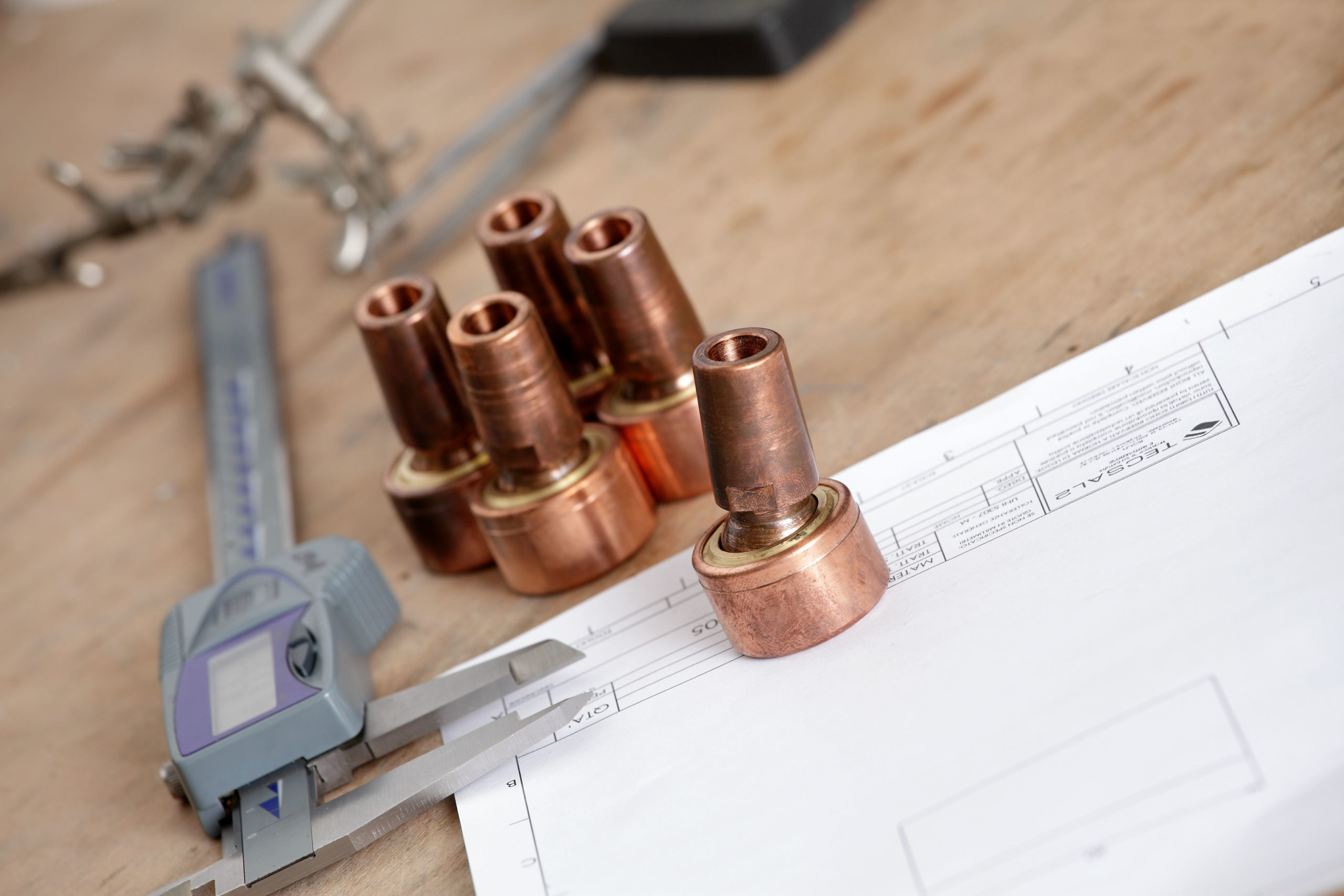 Copper electrodes for welding machines - Tecsal
